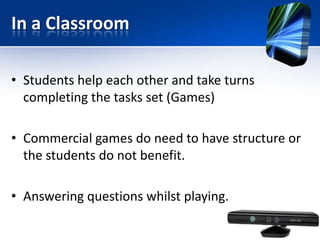 Microsoft kinect in education | PPTX