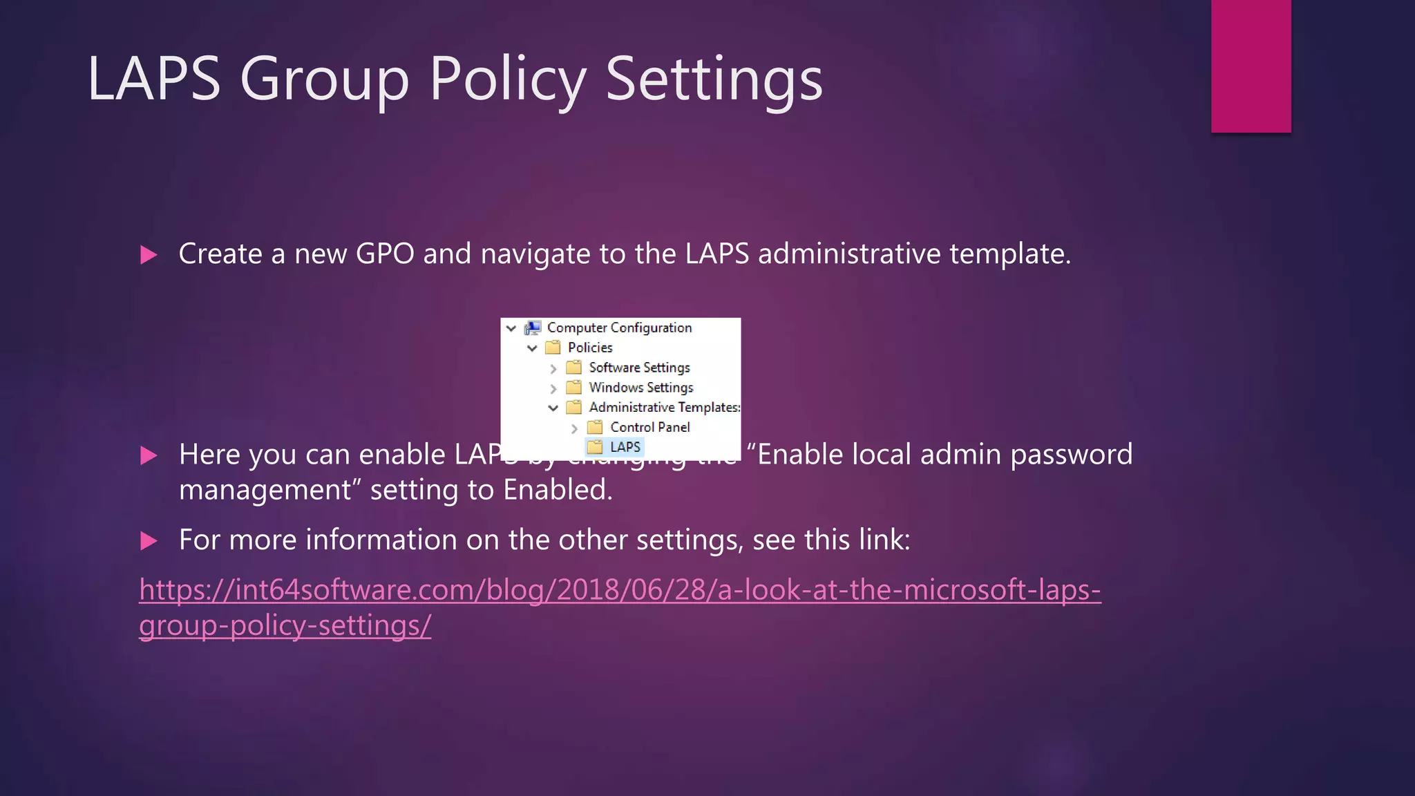 Microsoft LAPS - Local Administrator Password Solution | PPTX