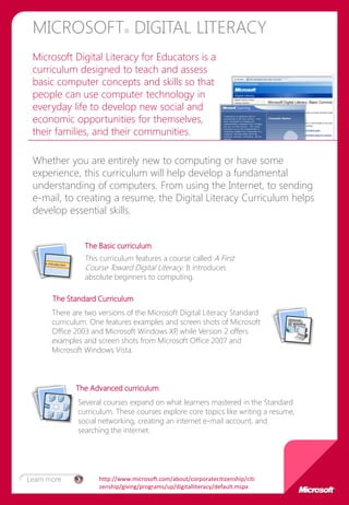 Microsoft Learning Suite Brochure | PDF