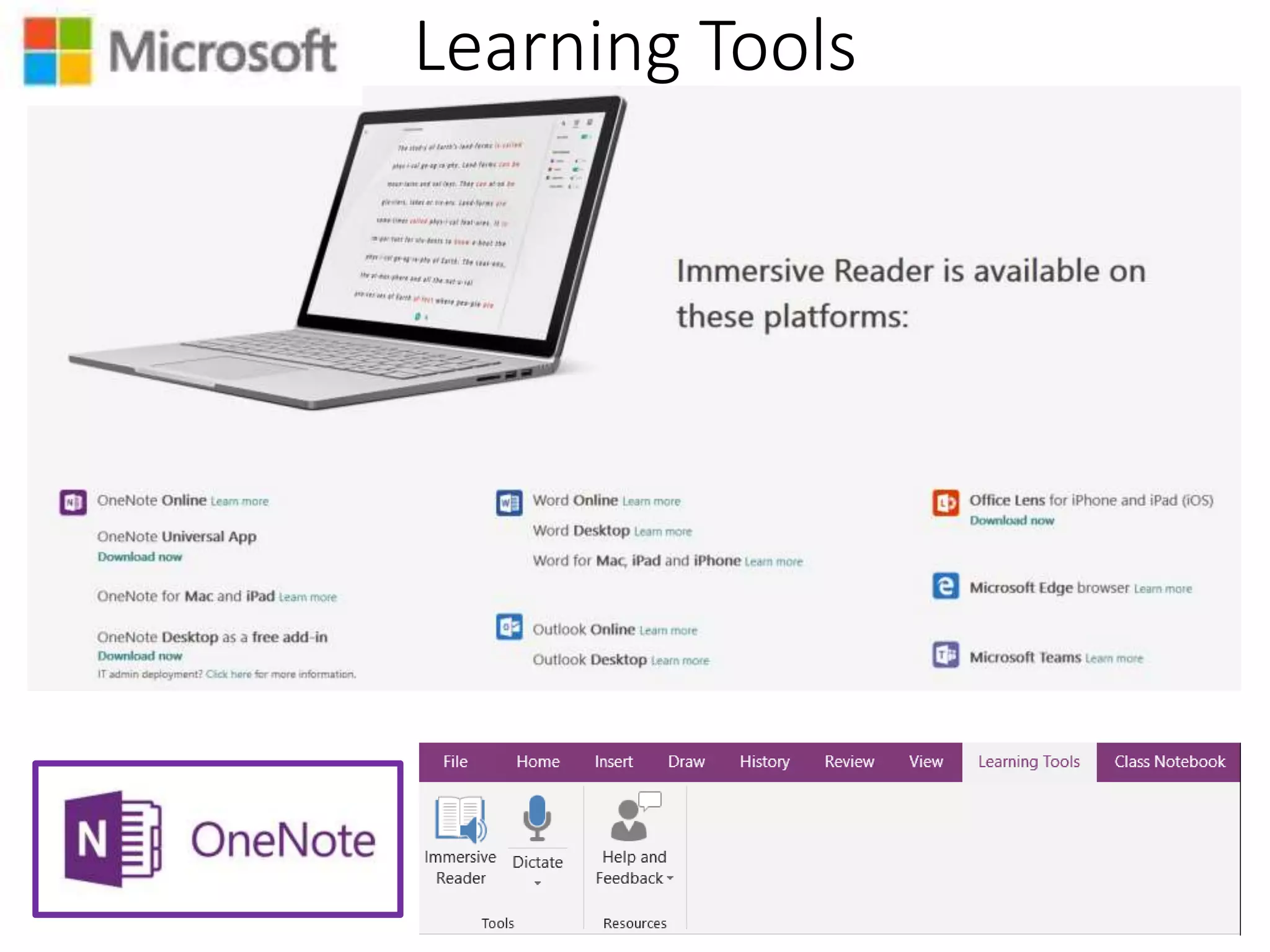 Microsoft learning tools | PPT