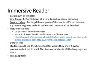 Microsoft learning tools | PPT