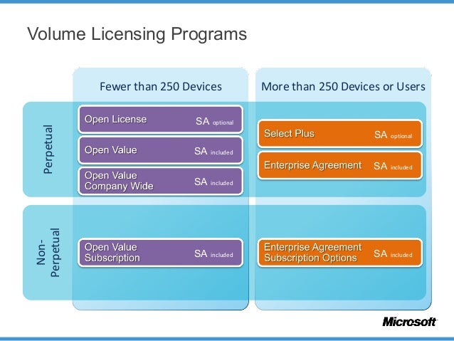 Microsoft Licensing Options