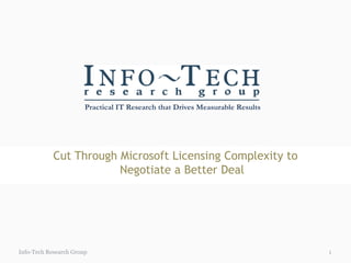 Cut through Microsoft licensing complexity | PPT