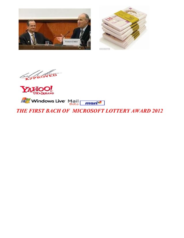 Microsoft lottery award notification.. | DOC