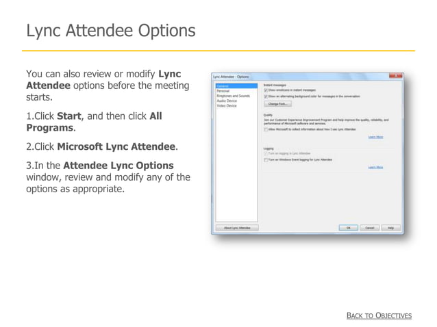 Microsoft lync 2010 conferencing and collaboration training rtm | PPT