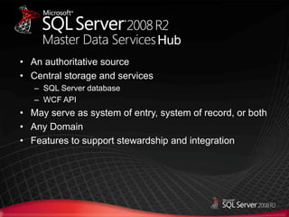 Microsoft master data services mds overview | PPT