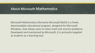 Microsoft Mathematics | PPTX
