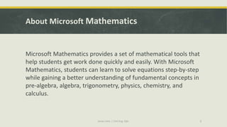 Microsoft Mathematics | PPTX