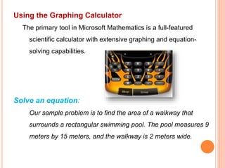 Microsoft mathematicsrevised | PPTX