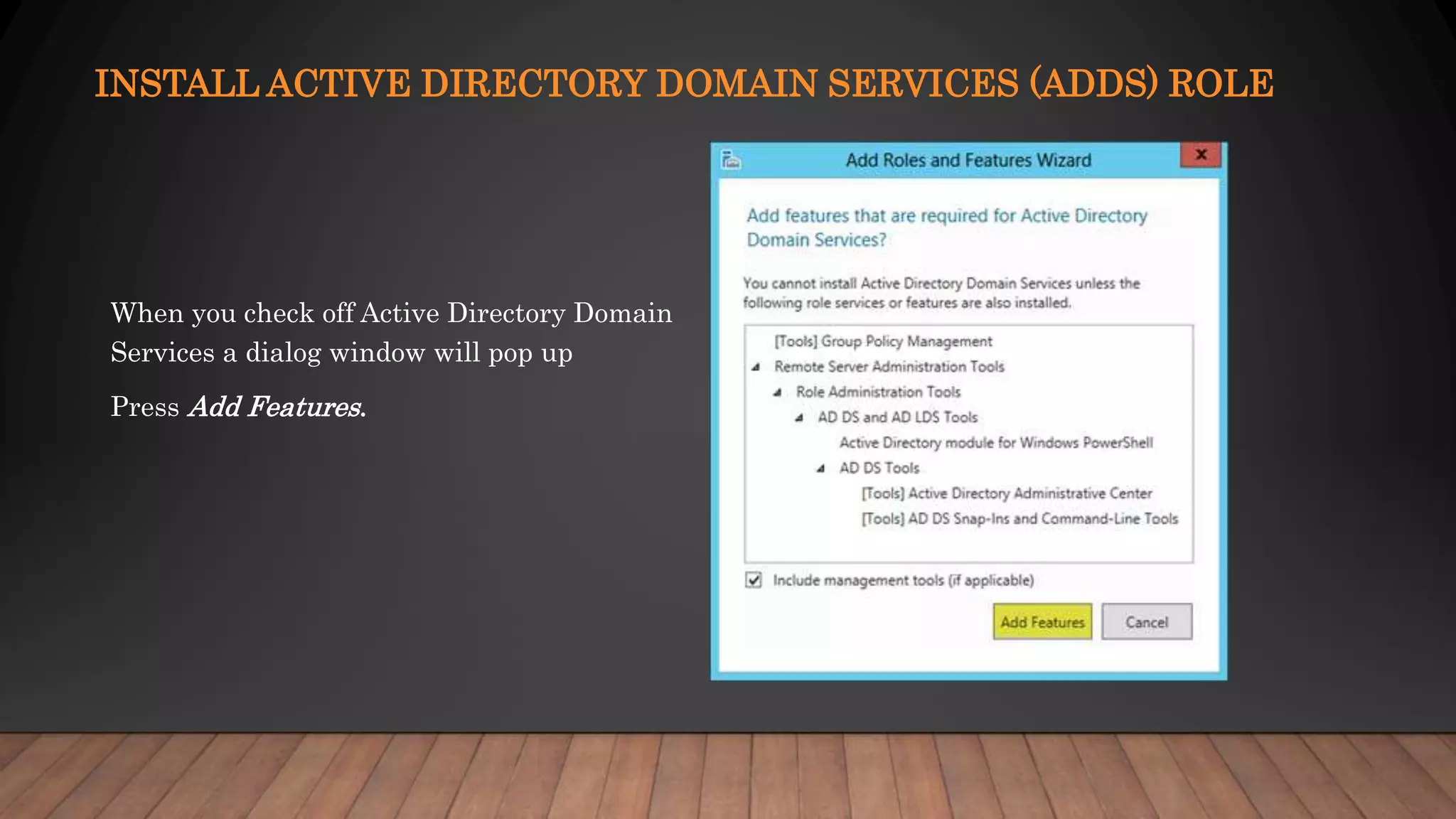 Microsoft MCSA - Install active directory domain services (adds) role | PPTX