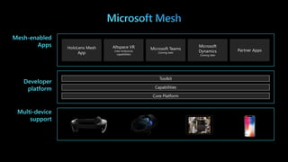 Microsoft Mesh - Developer Platform Overview | PPT