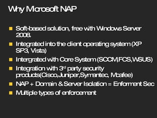 MS NAP - Security Day | PPT | Computer Networking | Computing