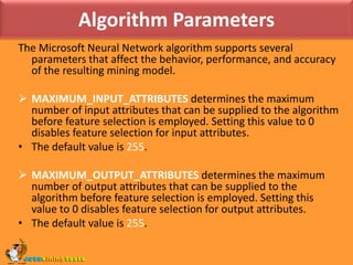 MS SQL SERVER:Microsoft neural network and logistic regression | PPT
