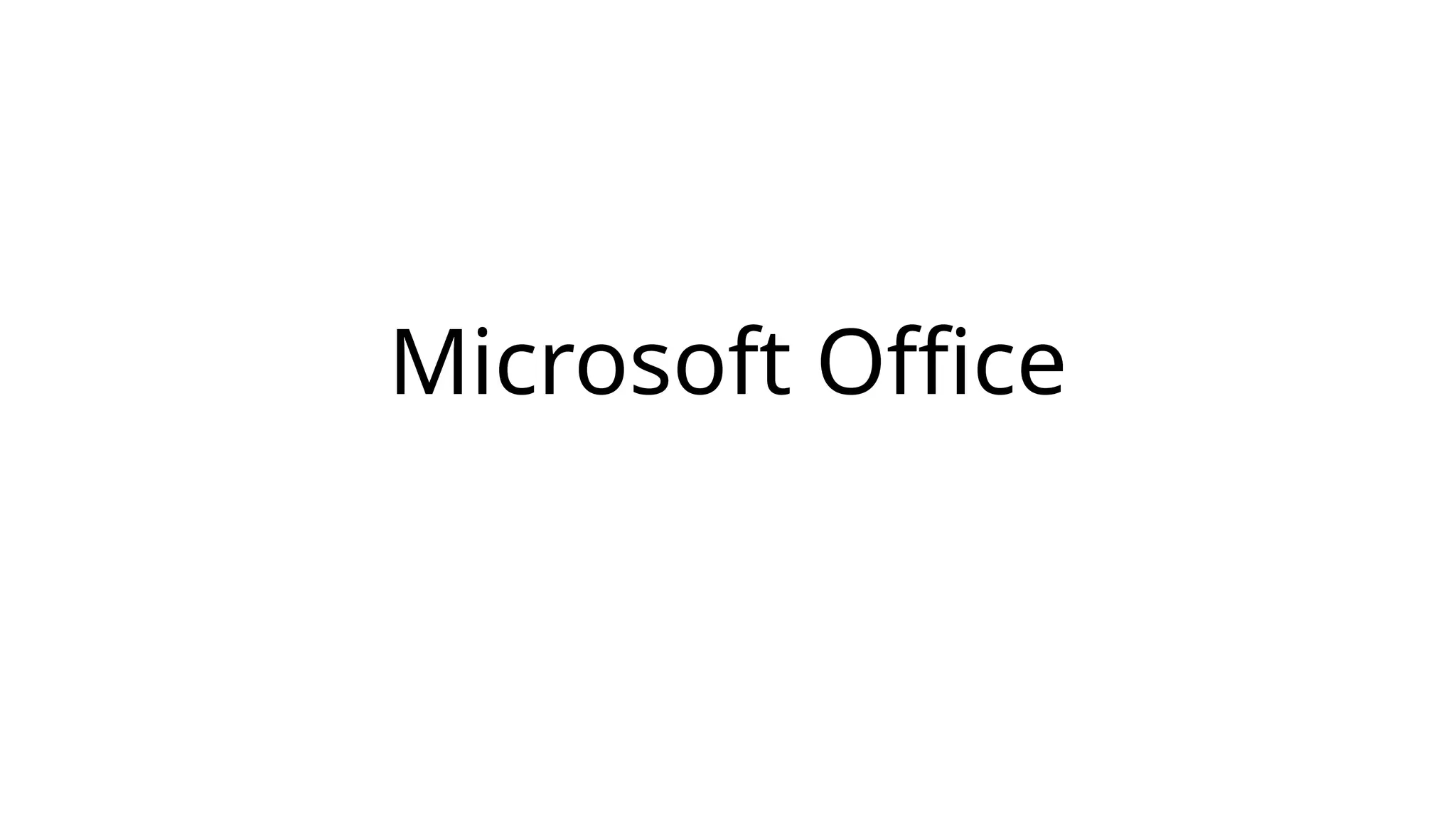 What is the definition of Microsoft Office.pptx