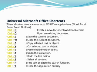 Comprehensive Guide to Microsoft Office: Word, Excel, PowerPoint, and ...