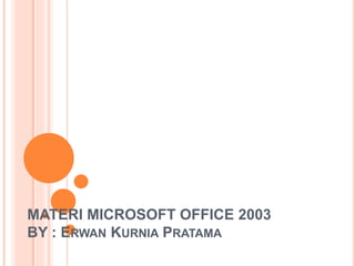 Microsoft office 2003 | PPTX