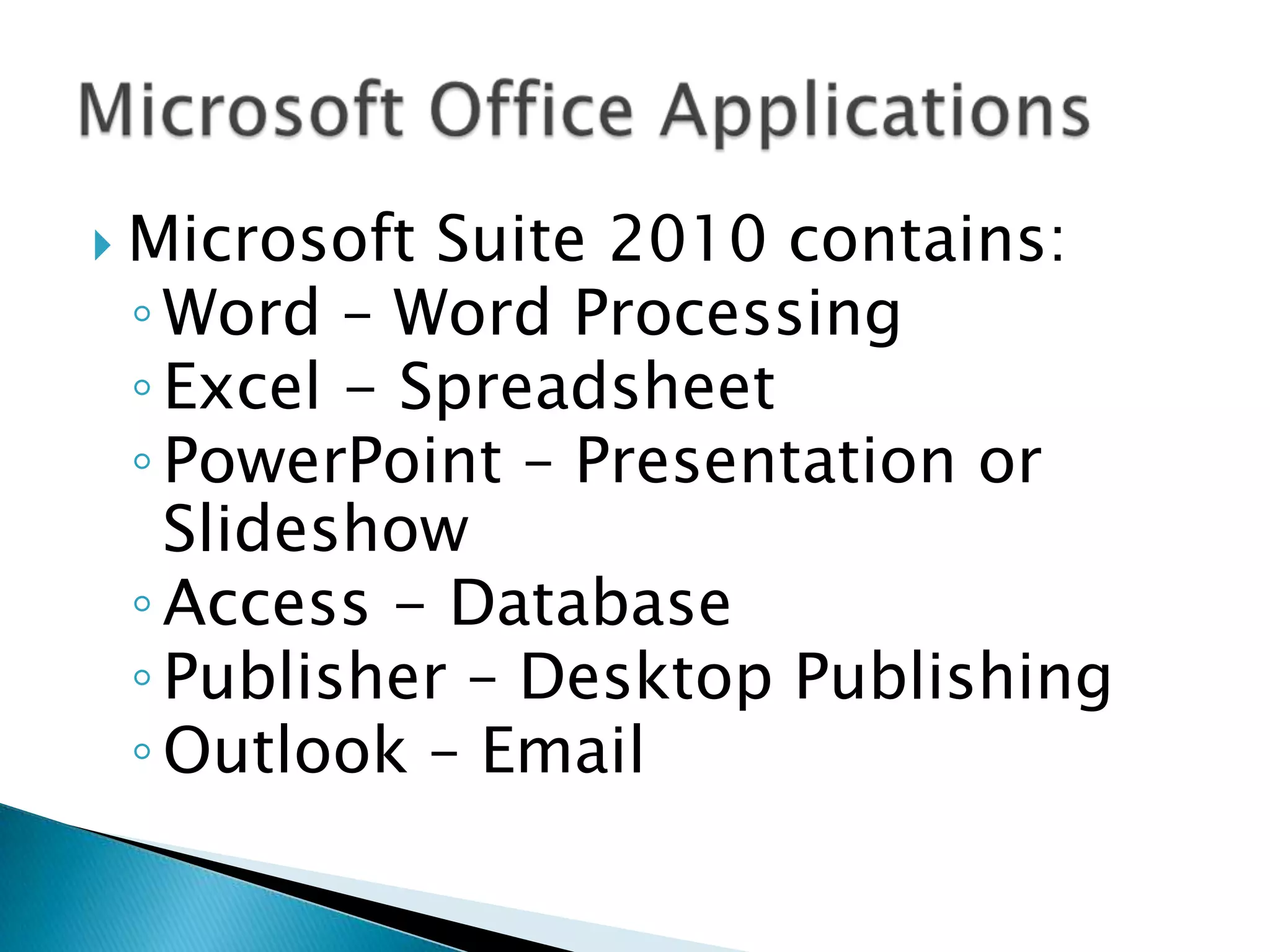 Microsoft Office Applications | PPTX
