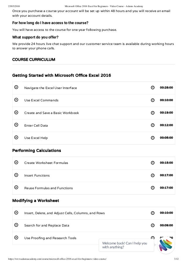 Microsoft Office 2016 Excel For Beginners Video Course Adams Academy microsoft-office-2016-excel-for-beginners-video-course-adams-academy