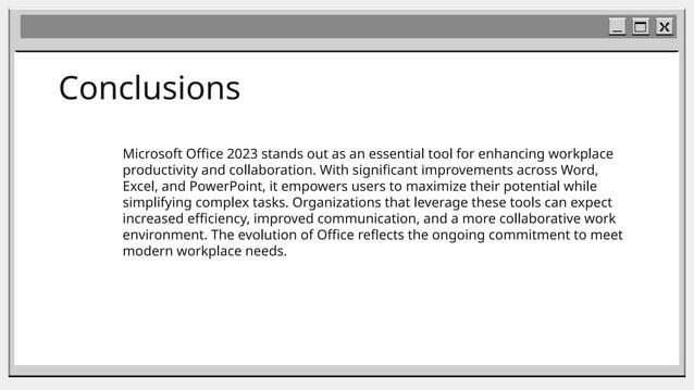 Microsoft Office 2023 Overview.pptxMicrosoft Office 2023 Overview ...