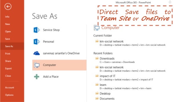 Microsoft office 365 & Knowledge Management