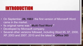 Microsoft office Ms word powerpoint | PPTX