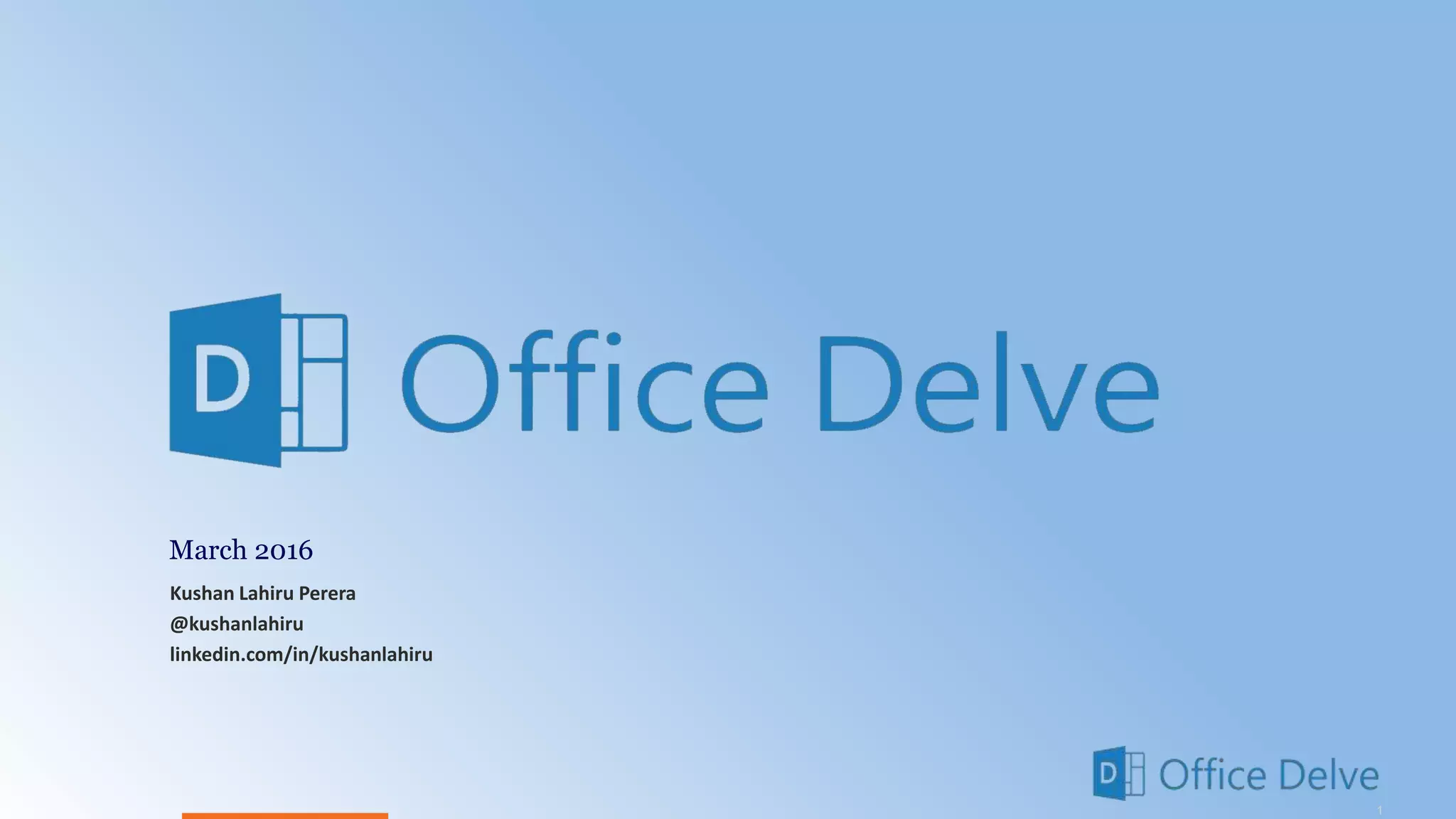 Microsoft Office Delve | PPT