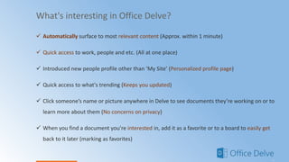 Microsoft Office Delve | PPT