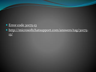 Microsoft office error code | PPT