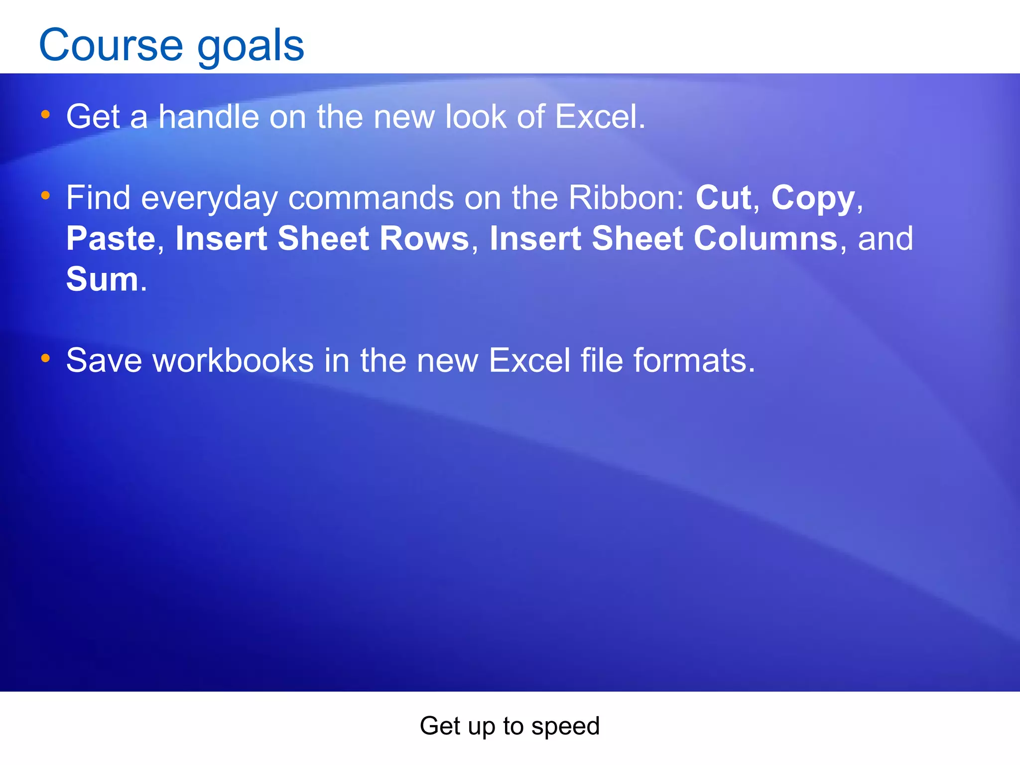 Microsoft® office excel 2007 | PPT | Operating Systems | Computer ...