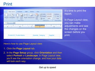 Microsoft® office excel 2007 | PPT