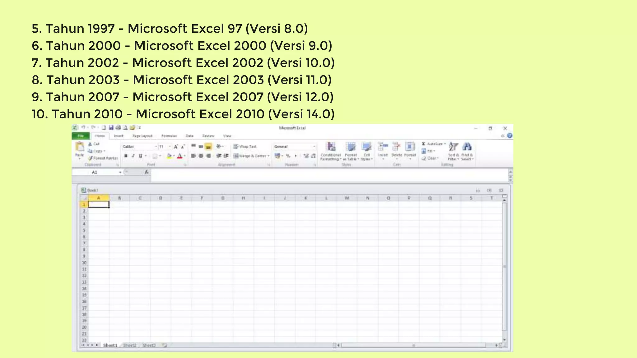 Microsoft Office Excel: Pengertian, Komponen Aplikasi Microsoft Office ...