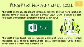 Microsoft Office Excel: Pengertian, Komponen Aplikasi Microsoft Office ...