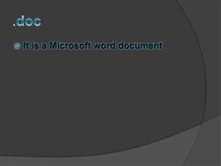 Microsoft Office File Formats | PPTX | Desktop Publishing | Computer Software and Applications
