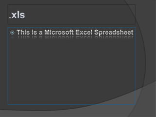 Microsoft Office File Formats | PPTX | Desktop Publishing | Computer Software and Applications