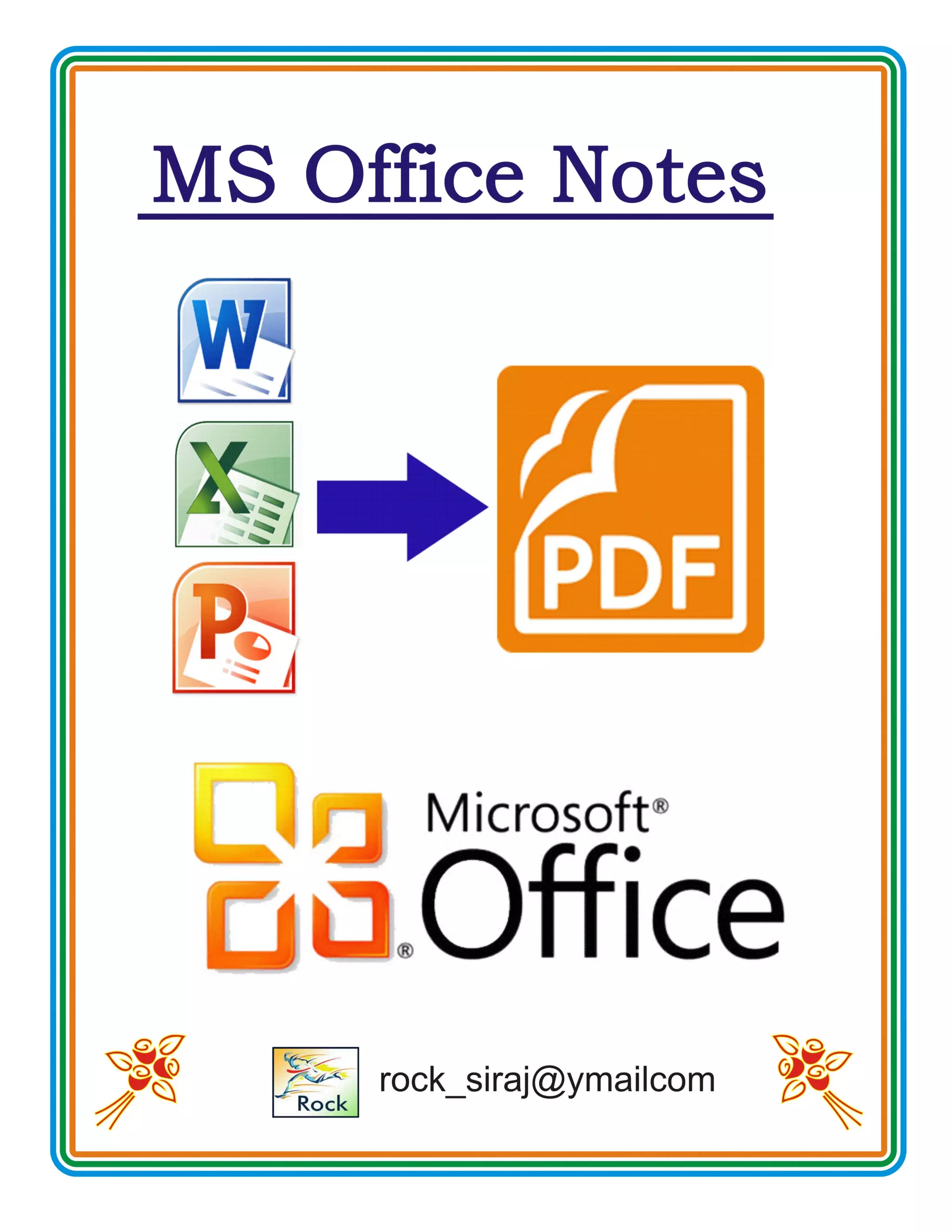 Microsoft office hindi notes | PDF