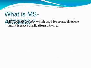 Microsoft office introduction | PPTX