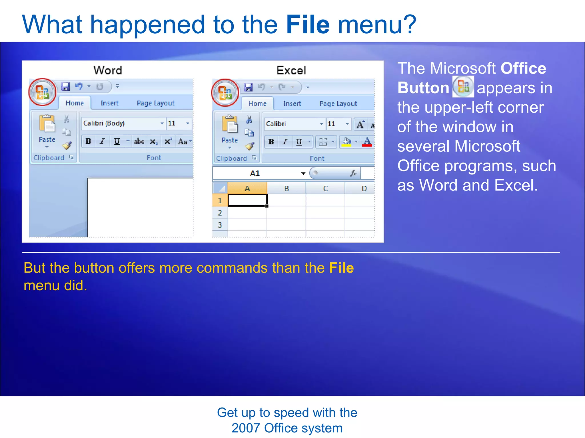Microsoft Office 2007 Overview | PPT
