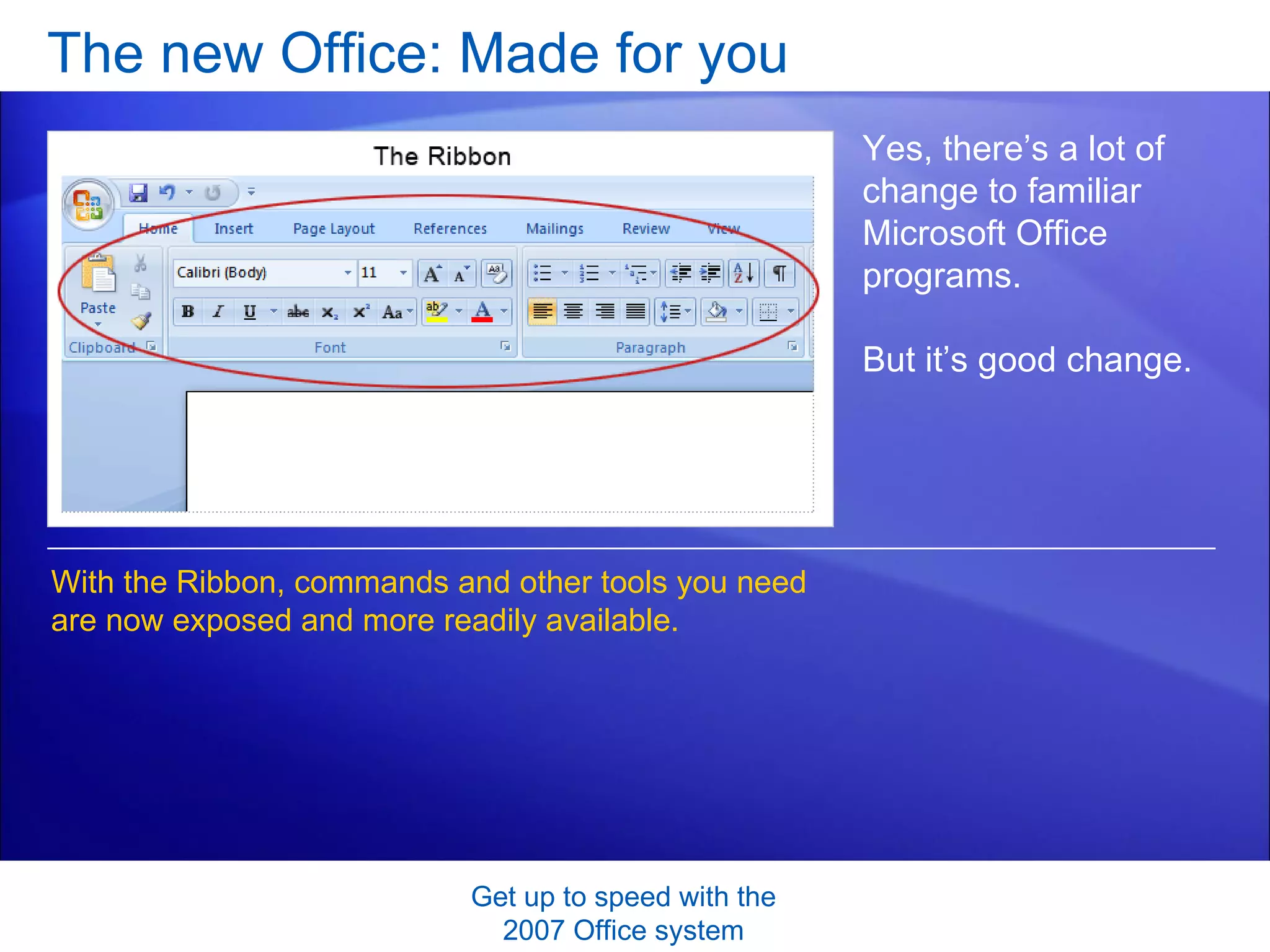 Microsoft Office 2007 Overview | PPT