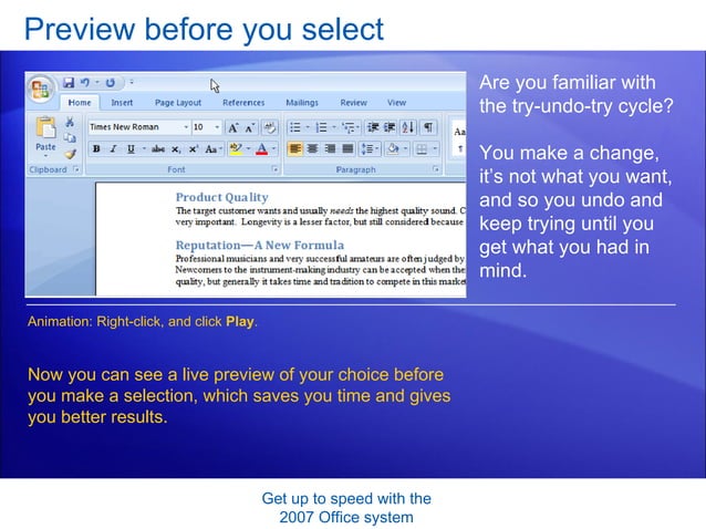Microsoft Office 2007 Overview | PPT