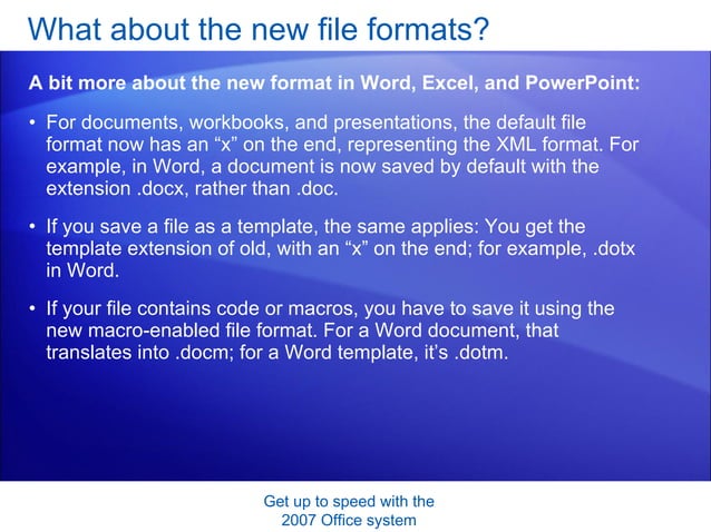 Microsoft Office 2007 Overview | PPT