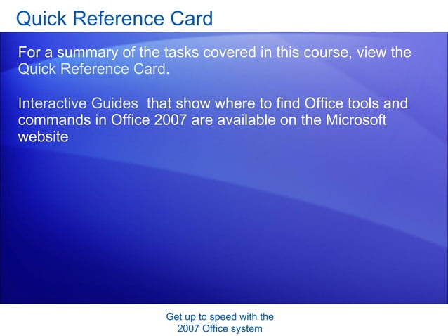 Microsoft Office 2007 Overview | PPT