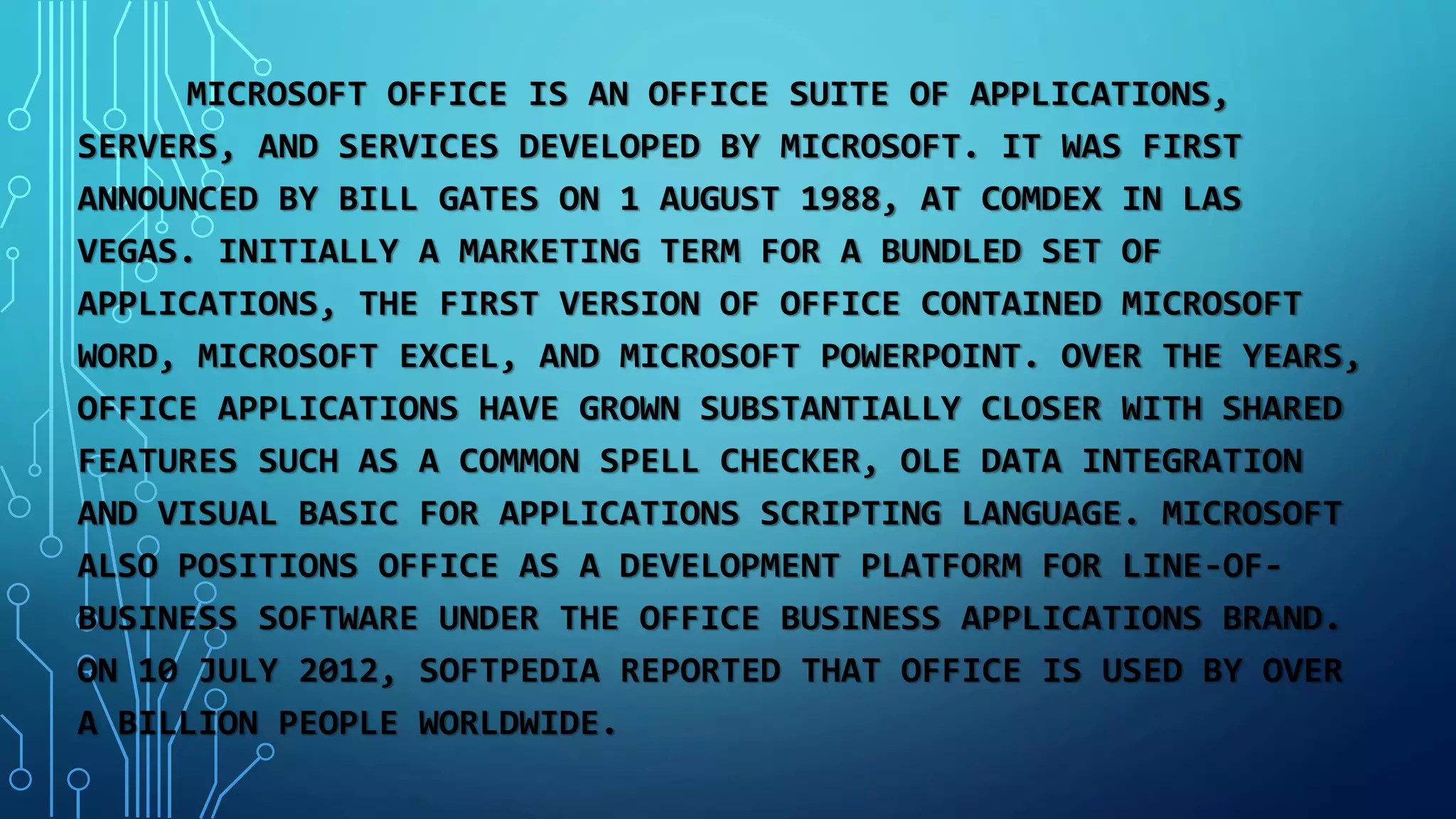 Microsoft office package | PDF