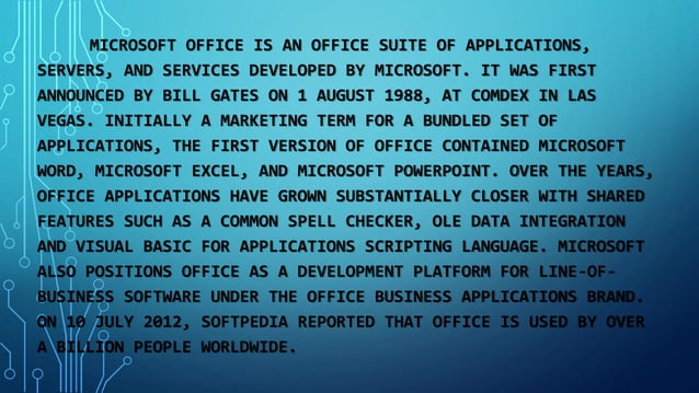 Microsoft office package | PDF