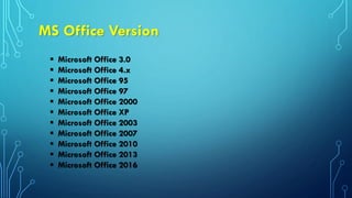 Microsoft office package | PDF
