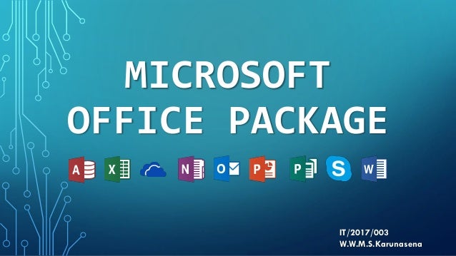 Microsoft office package
