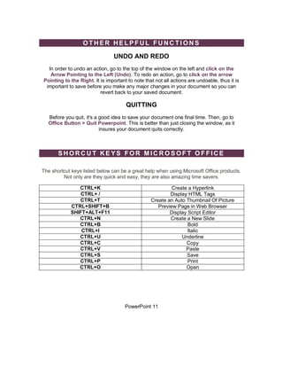 Microsoft office power_point_2007_tutorial | PDF