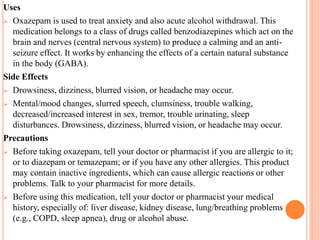 Introduction of Oxazepam | PPTX