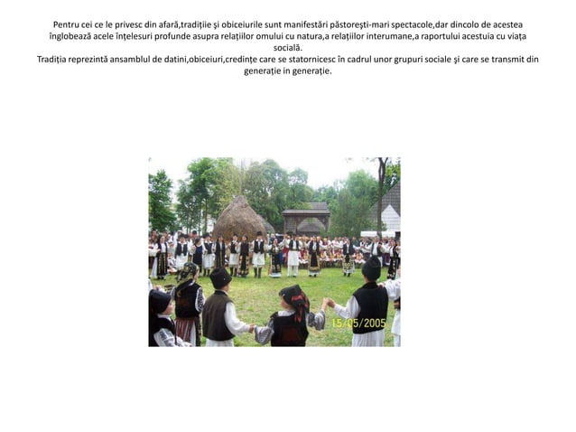 Traditii si obiceiuri | PPTX