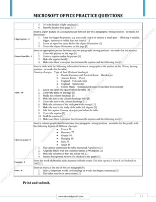 Microsoft Office: Practice Questions | PDF