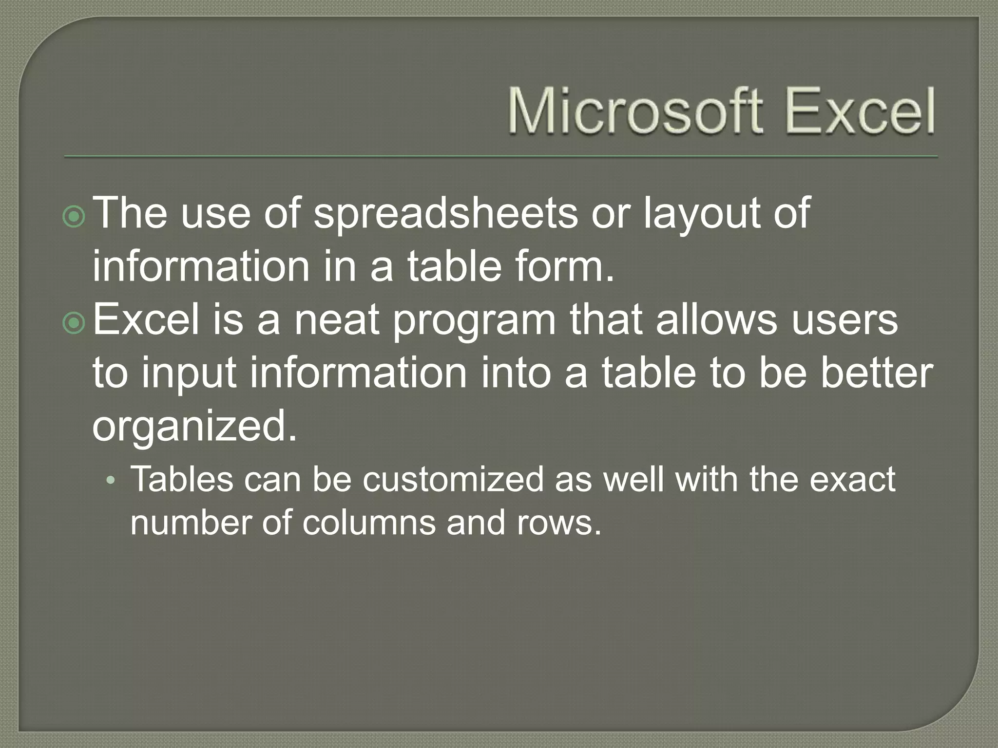 Microsoft Office Presentation | PPT